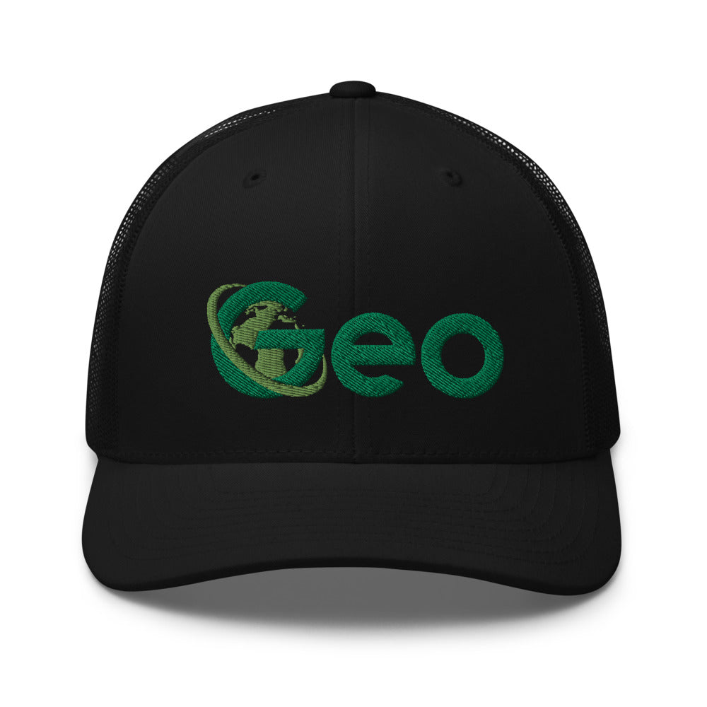 Geo Black Trucker Hat – Geo Engineering